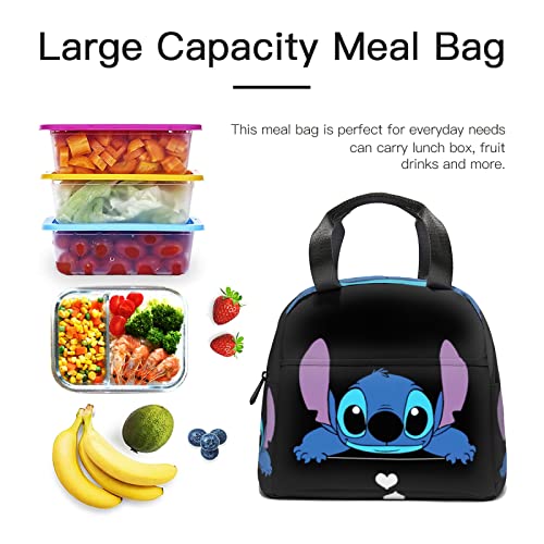 GCNqat Reusable Insulated Lunch Bag Portable Lunch Box Anime Lunch Tote for Men Women Work Picnic Outdoor Camping