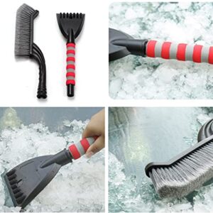 26" Snow Brush and Ice Scraper Windshield, Snow Removal Tool Car Brush with Ergonomic Comfortable Foam Grip for Car, Trucks, SUVs