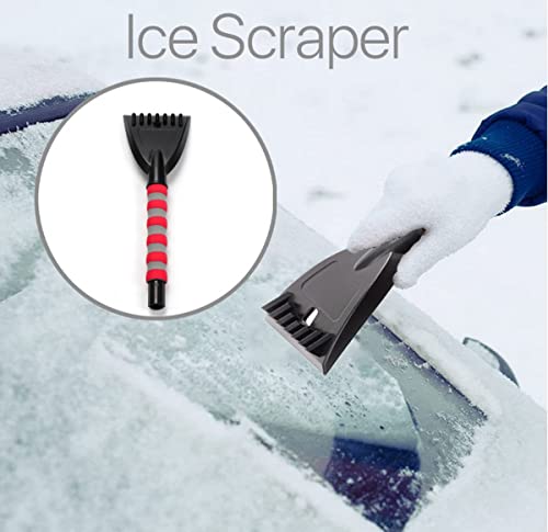 26" Snow Brush and Ice Scraper Windshield, Snow Removal Tool Car Brush with Ergonomic Comfortable Foam Grip for Car, Trucks, SUVs