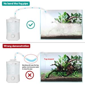 Reptile Humidifiers, 4.5L Mister for Reptiles, Reptile Fogger with Humidity Control, Terrarium Ball Python Snake Tank Accessories Chameleon Accessories, Automatic Reptile Misting System Humidity