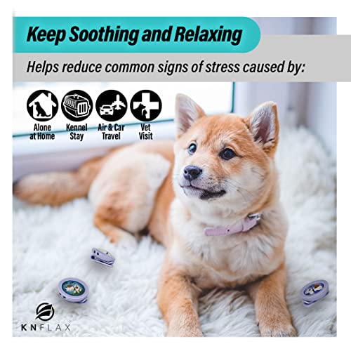 KN FLAX Aegis Calming Clip for Dogs, Anxiety Relief Pheromone Diffuser [Made in Korea], Lasts 60Days, Reducing Stress During Loud Noises and Separation for All Small, Medium and Large Dog (Love U)