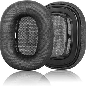 earpads for appple AirPods Max Ear Cushions Replacement mesh Fabric Ear pad Cushion for airpod max Headphone with mesh Fabric Memory Foam and Magnet (Space Gray)