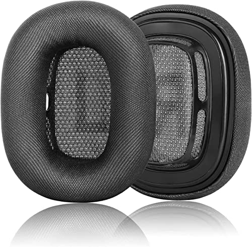 earpads for appple AirPods Max Ear Cushions Replacement mesh Fabric Ear pad Cushion for airpod max Headphone with mesh Fabric Memory Foam and Magnet (Space Gray)