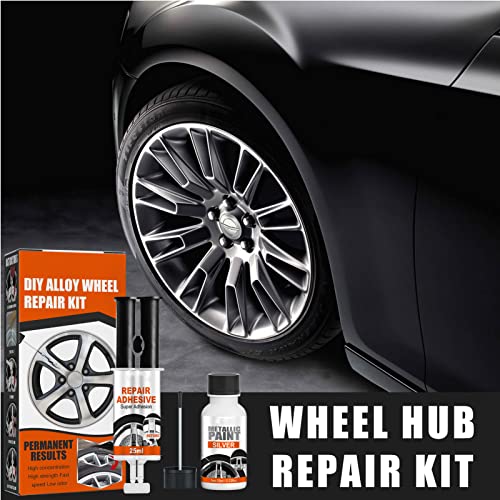 SCNC Wheel Scratch Repair Kit, Rim Scratch Repair Kit, Wheel Repair Kit, Wheel Touch Up Kit, Wheel Scratch Fix Quick, Universal Silver Color for Rims