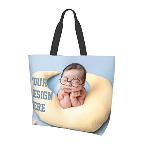 Custom tote bag Personalized Tote Bag Add Your Text Add Your Name Your Text Custom Tote Bag Custom Handbag Reusable for Women Girl