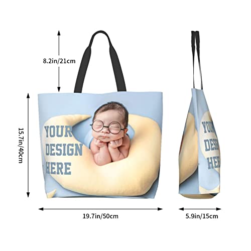 Custom tote bag Personalized Tote Bag Add Your Text Add Your Name Your Text Custom Tote Bag Custom Handbag Reusable for Women Girl