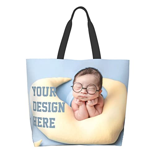 Custom tote bag Personalized Tote Bag Add Your Text Add Your Name Your Text Custom Tote Bag Custom Handbag Reusable for Women Girl