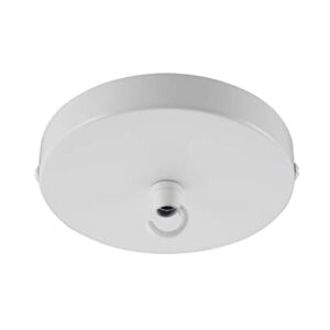 Aspen Creative 21510-22 Chandelier & Light Fixture Canopy Kit, 4-3/4" Diameter, 7/16" Center Hole, 2 Pack, Matte White