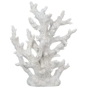 decorative sea coral - 9.5x7.5x3.5" coral reef decor - small white coral decor for beach house - white coral reef decor - decorative coral pieces - sea coral decor - perfect for aquariums - fish tanks