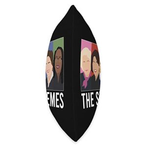 Judge Ketanji Brown Jackson SCOTUS KBJ Nominee THE SUPREMES Ketanji Brown Jackson SCOTUS RBG Sotomayor Meme Throw Pillow, 16x16, Multicolor