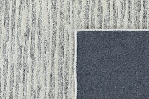 NUSTORY Hand Tufted - Area Rug - Grey Silt - Rectangle - 7'6" x 9'6"