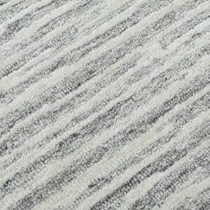 NUSTORY Hand Tufted - Area Rug - Grey Silt - Rectangle - 7'6" x 9'6"