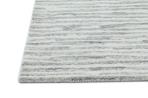 NUSTORY Hand Tufted - Area Rug - Grey Silt - Rectangle - 7'6" x 9'6"