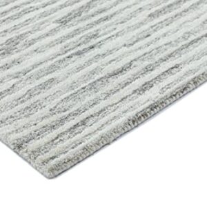 NUSTORY Hand Tufted - Area Rug - Grey Silt - Rectangle - 7'6" x 9'6"