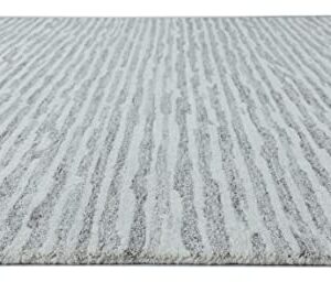 NUSTORY Hand Tufted - Area Rug - Grey Silt - Rectangle - 7'6" x 9'6"