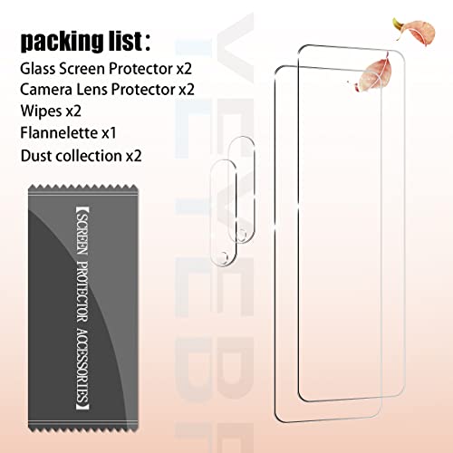 Galaxy Z Fold 4 5G Screen Protector + Camera Lens Protectors By YEYEBF, [2+2 Pack] Full Coverage Tempered Glass Screen Protector for Galaxy Z Fold 4 [Case-Friendly][Anti-Shatter][3D Glass]