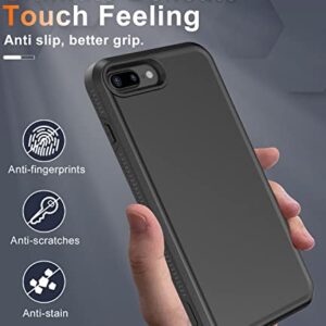 Dewfoam for iPhone 8 Plus/iPhone 7 Plus Case, Protective Shockproof Phone Cover Case para for iPhone 8plus / iPhone 7 Plus Black