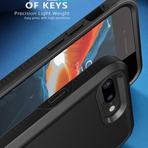 Dewfoam for iPhone 8 Plus/iPhone 7 Plus Case, Protective Shockproof Phone Cover Case para for iPhone 8plus / iPhone 7 Plus Black