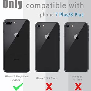 Dewfoam for iPhone 8 Plus/iPhone 7 Plus Case, Protective Shockproof Phone Cover Case para for iPhone 8plus / iPhone 7 Plus Black