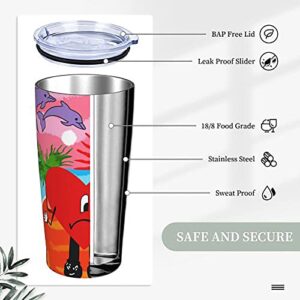 Cup,Rapper New Album Tumbler,Fans Coffee Mug,Music Tour Water Bottles Stainless Steel with Straw and Lid (style1,20oz)