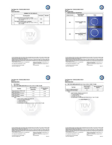 Certified Food Grade PLA+ 3D Printer Filament - Carbon Brand - Lab Tested FDA Compliant Food Safe, 1.75mm, 1kg, Temp: (Nozzle 190°C - 220°C, Bed: 0°C/40°C - 70°C), Accuracy: +/- 0.02 (Transparant)