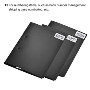 MECCANIXITY 8001 to 9000 Consecutive Number Stickers Inventory Label Black Numbers for Office Warehouse Numbering Classification