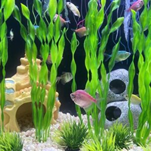 BEGONDIS 18Pcs Artificial Jelly Fish Artificial Aquarium Plants Plants Set, Fake Aquatic Plastic Plants Artificial Fish Tank Plants for Aquarium Decorations