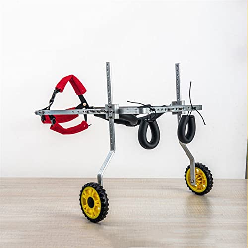 Adjustable Dog Wheelchair, Disabled Dog Rehabilitation Wheelchair, Used for Small and Medium-Sized Dogs Hind Leg Rehabilitation, Light Weight (Size : L)