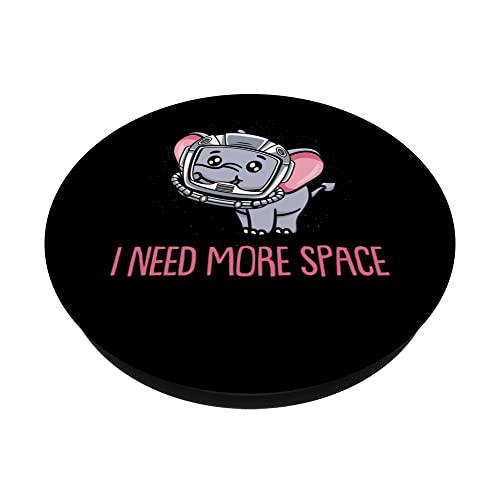 Elephant Zoo Wildlife Animal Africa - I Need More Space PopSockets Swappable PopGrip