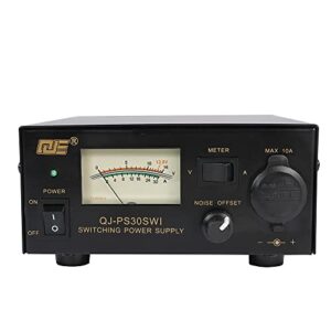 mobile ham radio power supply analog dc regulated 13.8v fixed output，30a- with noise offset and 12v car cigarette lighter socket