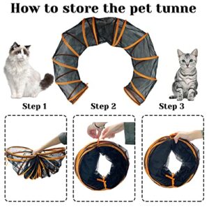 Hamiledyi Outdoor Cat Enclosures Playground Cat Large Playpen Portable Cat Cage Kitten Collapsible Play House Kitty Toy Tunnel Surround Breathable Fun Playpen for Cat Chinchilla Bunny Dogs Guinea Pig