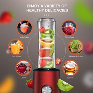 Personal Blender for Shakes and Smoothies, NIXIUKOL 3 Speed Adjustable Smoothie Blender, Small Portable Blender with 2 10oz & 20oz Tritan BPA-Free Cups