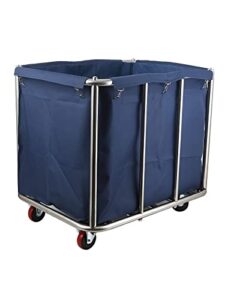 large laundry cart with wheels heavy duty rolling storage basket organizer 330lb load truck for large family or commercial hotels and hospital laundry room transport clothes and linen material