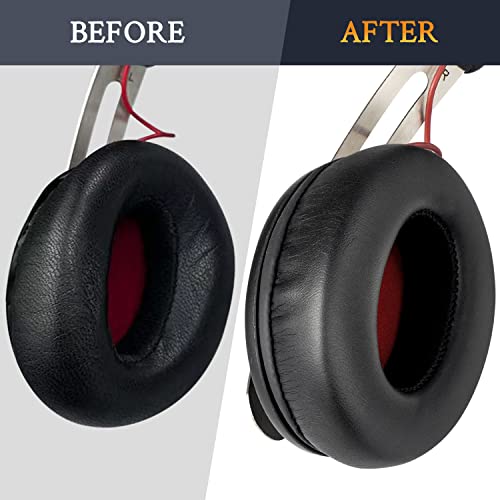 SOULWIT Protein Leather Earpads Replacement for Sennheiser Momentum 1.0 Over/Around Ear Headphones, Ear Pads Cushions with High-Density Noise Isolation Foam