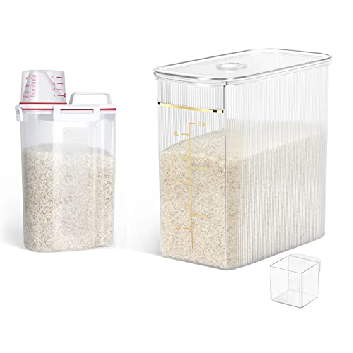 TBMax Rice Storage Container 25 Lbs - 20 Lbs + 5lbs Rice Container