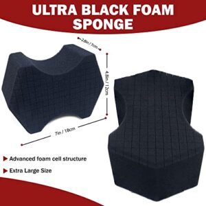 Ultra Black Foam Sponge by TAKAVU, Cross-Cut Design & Ergonomic Shape, Perfect for Both Rinseless & Soap Washes, for Car Detailing & Washing