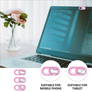 Mobestech Camera Protector USB Camera 3pcs Webcam Cover Smartphone Cover Webcam Cover Slide Camera Cover Slide Blocker Slide Adorable Cat Computer Camera Laptop Camera Slide Blocker