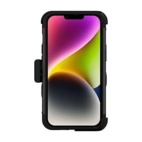 ZIZO Bolt Bundle for iPhone 14 (6.1) Case with Screen Protector Kickstand Holster Lanyard - Black