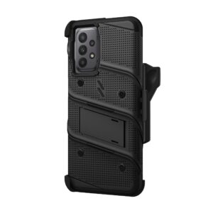 ZIZO Bolt Bundle for Galaxy A23 5G Case with Screen Protector Kickstand Holster Lanyard - Black