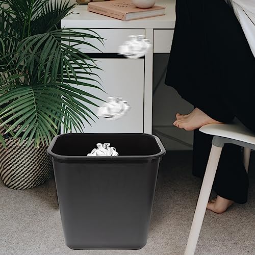 ULTECHNOVO Garbage Bin Mini Garbage can 3 Gallon plsatic Trash can Rustic Garbage bin Plastic Rubbish Can