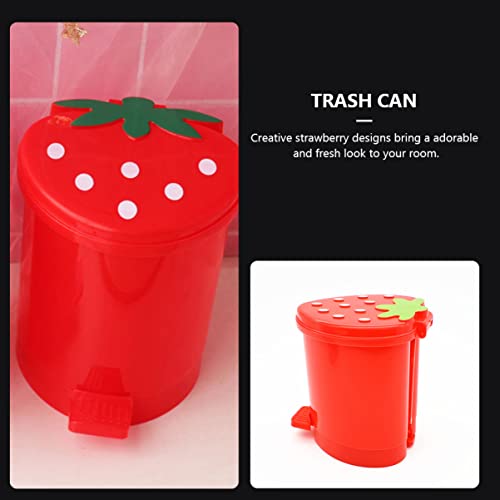 STOBOK Mechanical Pencil Outdoor Mini Heart Desktop Strawberry Desk Trash can Desktop Trash can car Trash cans Trash Can: Push Desk Kids Kids Kids Office Decor