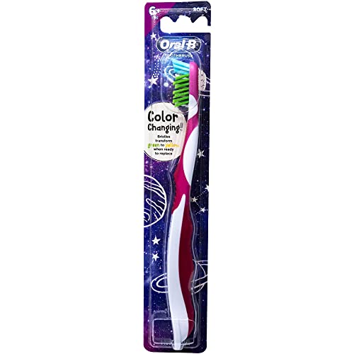 Oral-B Pro-Health Junior CrossAction Galaxy Toothbrush, Ages 6+, Soft - Pack of 3