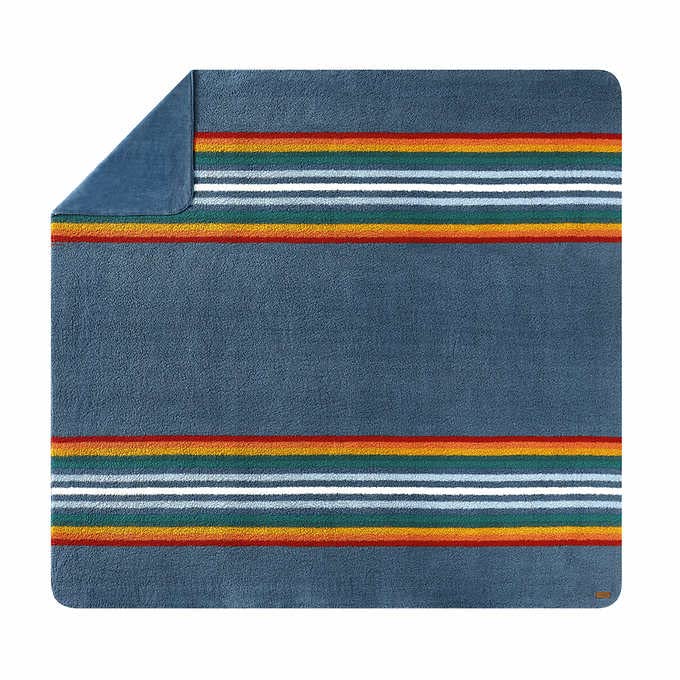 Pendleton Oeko-Tex Sherpa Fleece Blanket (Serape Strip, Twin)