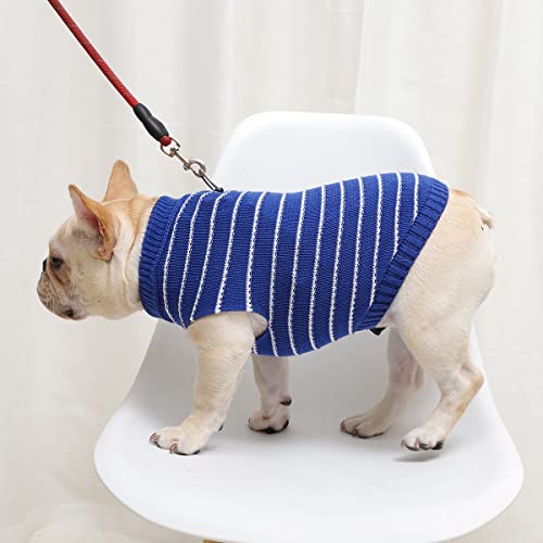 Premium Dog Clothes Comfortable Soft Warm Dog Sweater Breathable Durable Material Apparel for Pet Dogs (XL,Blue)