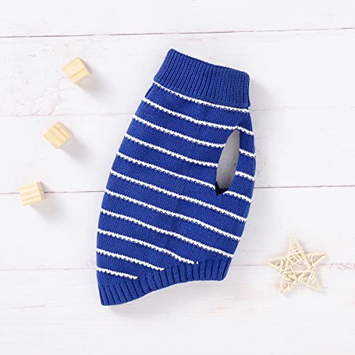 Premium Dog Clothes Comfortable Soft Warm Dog Sweater Breathable Durable Material Apparel for Pet Dogs (XL,Blue)