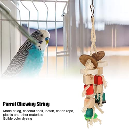 Zerodis Bird Parakeets Toys Parakeetss Parakeets Chewing String Grind Bird chew Toy Beak Teeth Parakeets Cage Bite Toy for Birds Playing Relieving Anxiety Bird Toys for Parakeetss