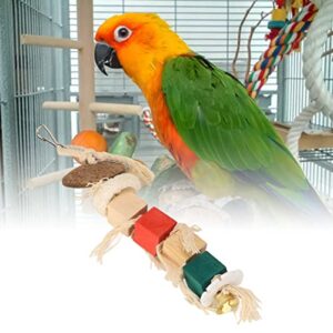 Zerodis Bird Parakeets Toys Parakeetss Parakeets Chewing String Grind Bird chew Toy Beak Teeth Parakeets Cage Bite Toy for Birds Playing Relieving Anxiety Bird Toys for Parakeetss