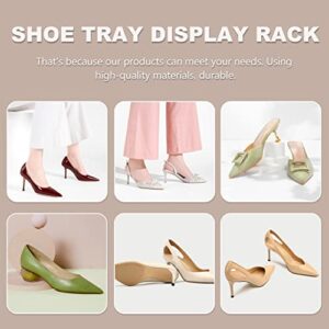 Baluue Acrylic Shoes Display Stand Shoe Display Insert 2pcs Shopping Mall Sandal Flat Shoe Sneaker Rack for Store Display Shoe Floating Display