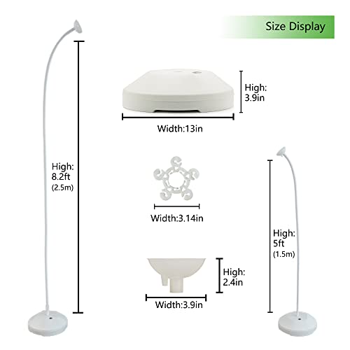 SANERYI Balloon Arch Kit 8.2 ft High and 5 ft High Free Bending Shape Deformation Balloon Column Stand Irregular Independent Suspended Standing Shaped Balloon Arch Support Water-Filled Base