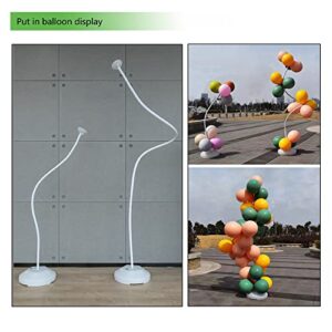 SANERYI Balloon Arch Kit 8.2 ft High and 5 ft High Free Bending Shape Deformation Balloon Column Stand Irregular Independent Suspended Standing Shaped Balloon Arch Support Water-Filled Base